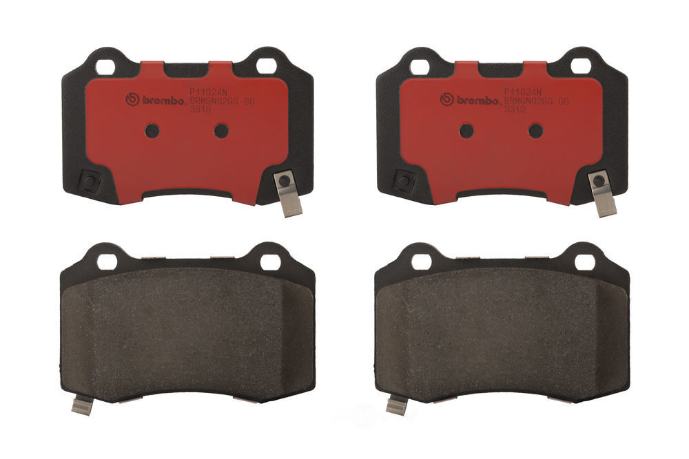 Disc Brake Pad Set-Premium NAO Ceramic OE Equivalent Pad Brembo P11024N ...