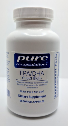 Pure Encapsulations EPA/DHA Essentials Omega-3 Fish Oil Heart Health 90 ...