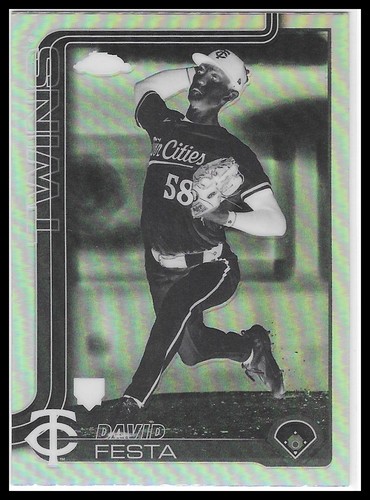 2025 Topps Chrome #156 David Festa Negative Refractors | eBay
