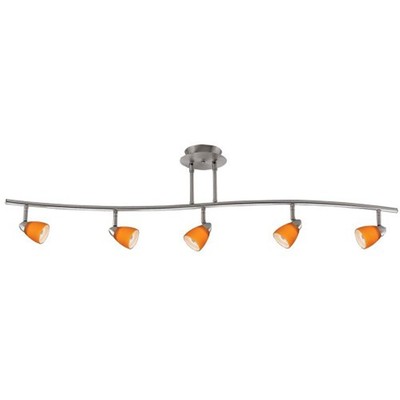 Cal Lighting 7.25-19.25" Adjustable Metal Serpentine Five Light Ceiling ...