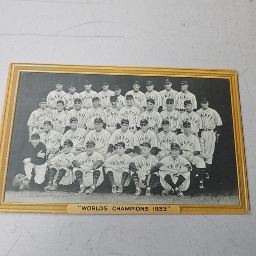 Collectibles Sports Memorabilia New York Giants World Champions 1933 ...
