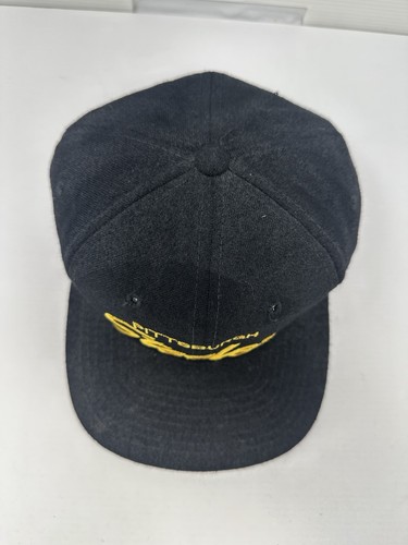 VTG Sports Specialties Pittsburgh Steelers Script Wool Snapback Hat Cap ...