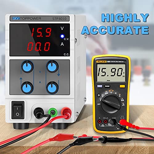 DC Power Supply Variable,30V 10A Bench Power Supply 30V/10A-3-Digit ...