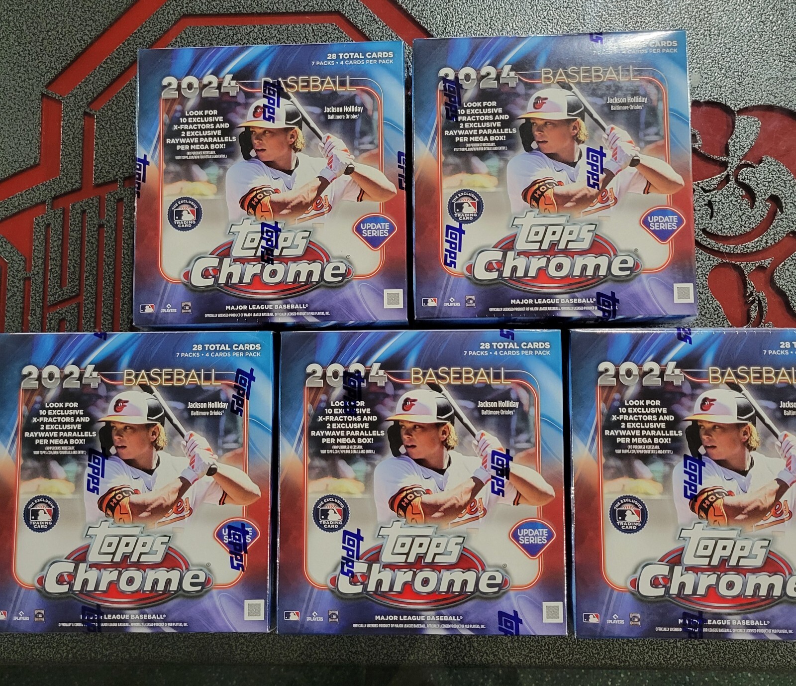 2024 Topps Chrome Update Baseball Sealed Mega Box Lot of 5 - MLB Debut ...