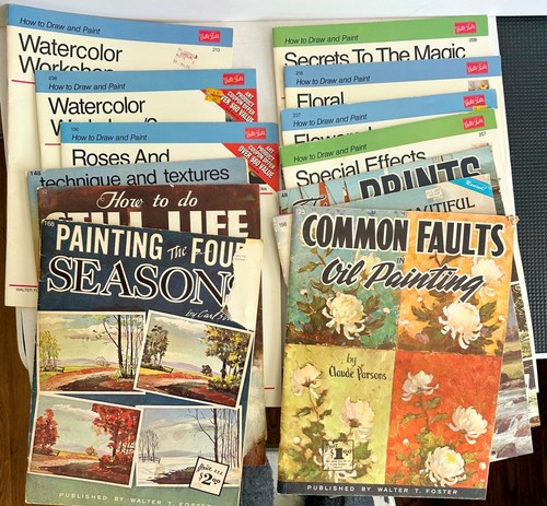 LOT OF 13 VINTAGE WALTER FOSTER ART BOOKS | eBay