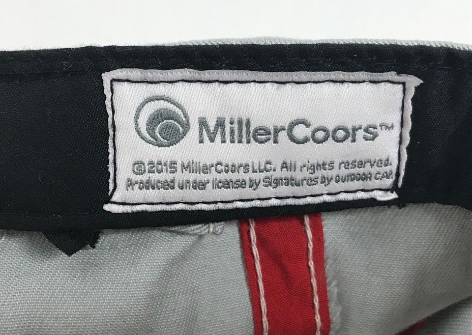 Miller Coors Beer 2015 Hat Patch Adjustable Snap Baseball Cap Gray Pre ...