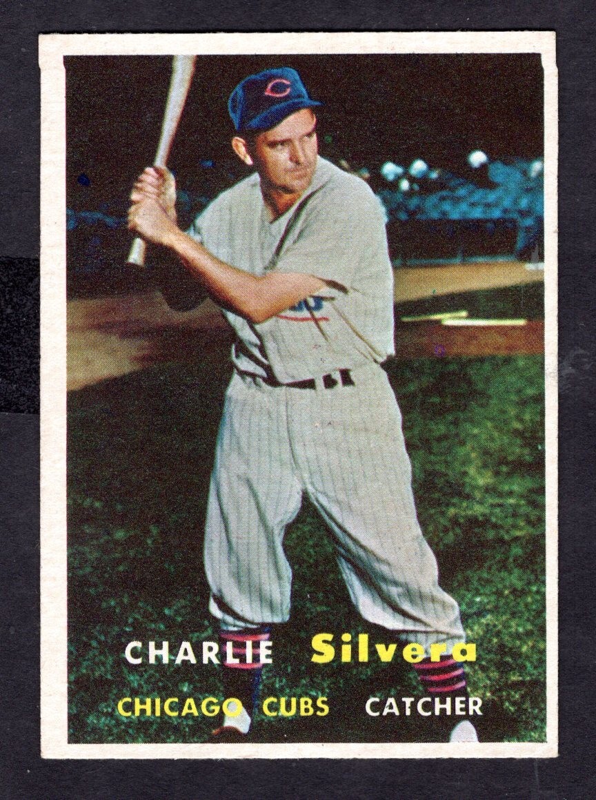 1957 TOPPS CHARLIE SILVERA CARD NO:255 NEAR MINT CONDITION | eBay