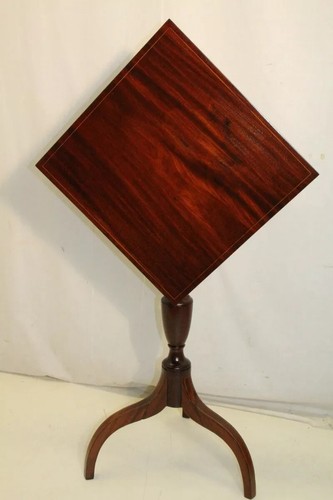 19th Century Regency Mahogany Tilt-Top Side Table –Inlaid Design, End Table . | eBay