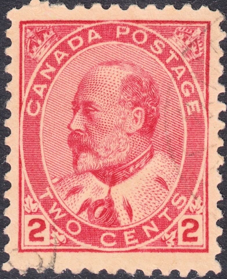 Canada: #90 2c KEVII, Strong Re-entry (LR) Variety VF Used | eBay