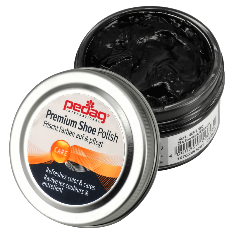 Pedag Premium Shoe Polish 851 kit, includes deluxe cream and polishing ...