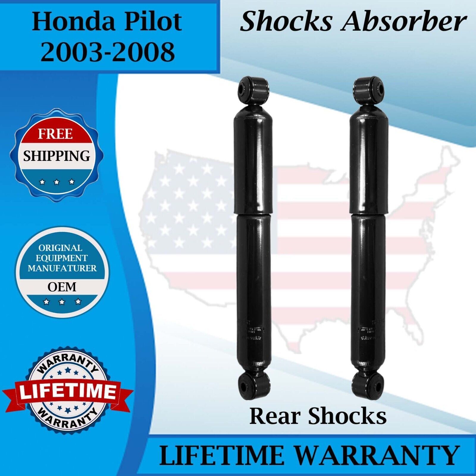 Monroe Genuine OEM Rear Shocks For 2003-2008 Honda Pilot Warranty | eBay