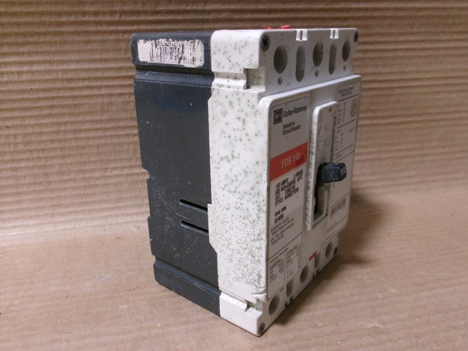 EATON FDB FDB3150 150 Amp 3 Pole 600V Circuit Breaker FLAWED #37 | eBay