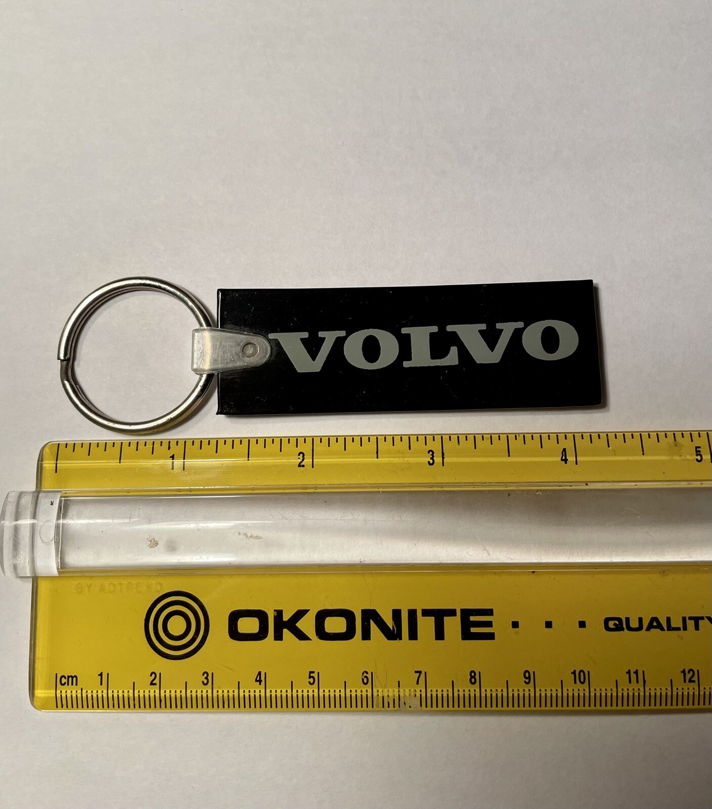Vintage Volvo Car Dealership Keychain VINTAGE Automobile Black Plastic ...