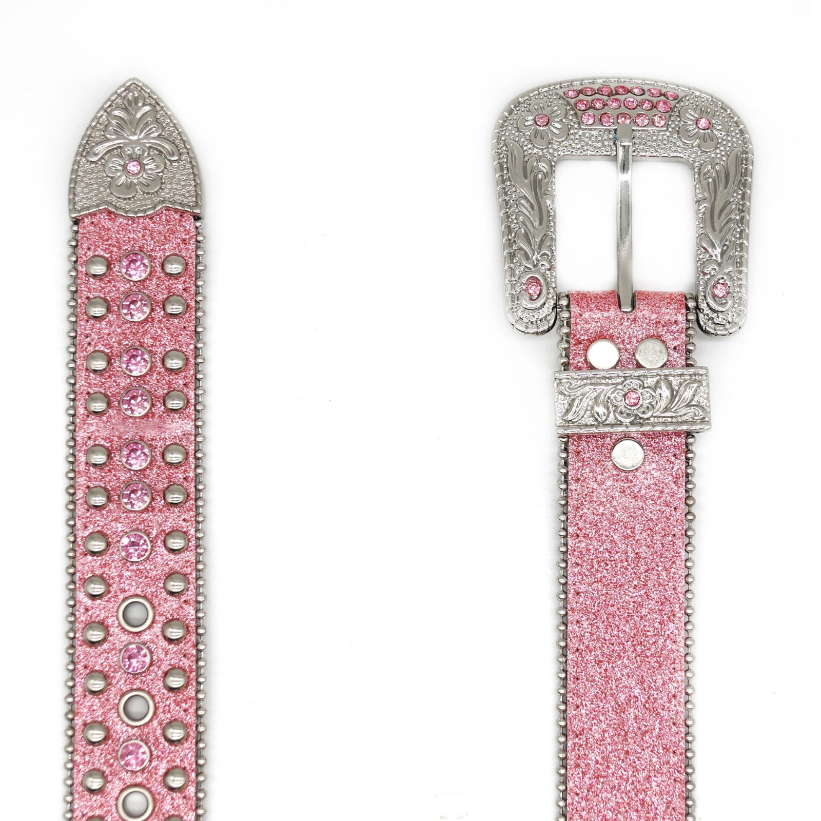 Womens Y2K Rhinestone Premium Pink Belt Ladies Fashion Accessory | eBay