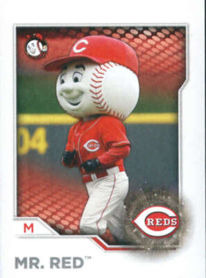 2017 Topps Stickers #292 Mr. Red Cincinnati Reds Baseball Card NM-MT ...
