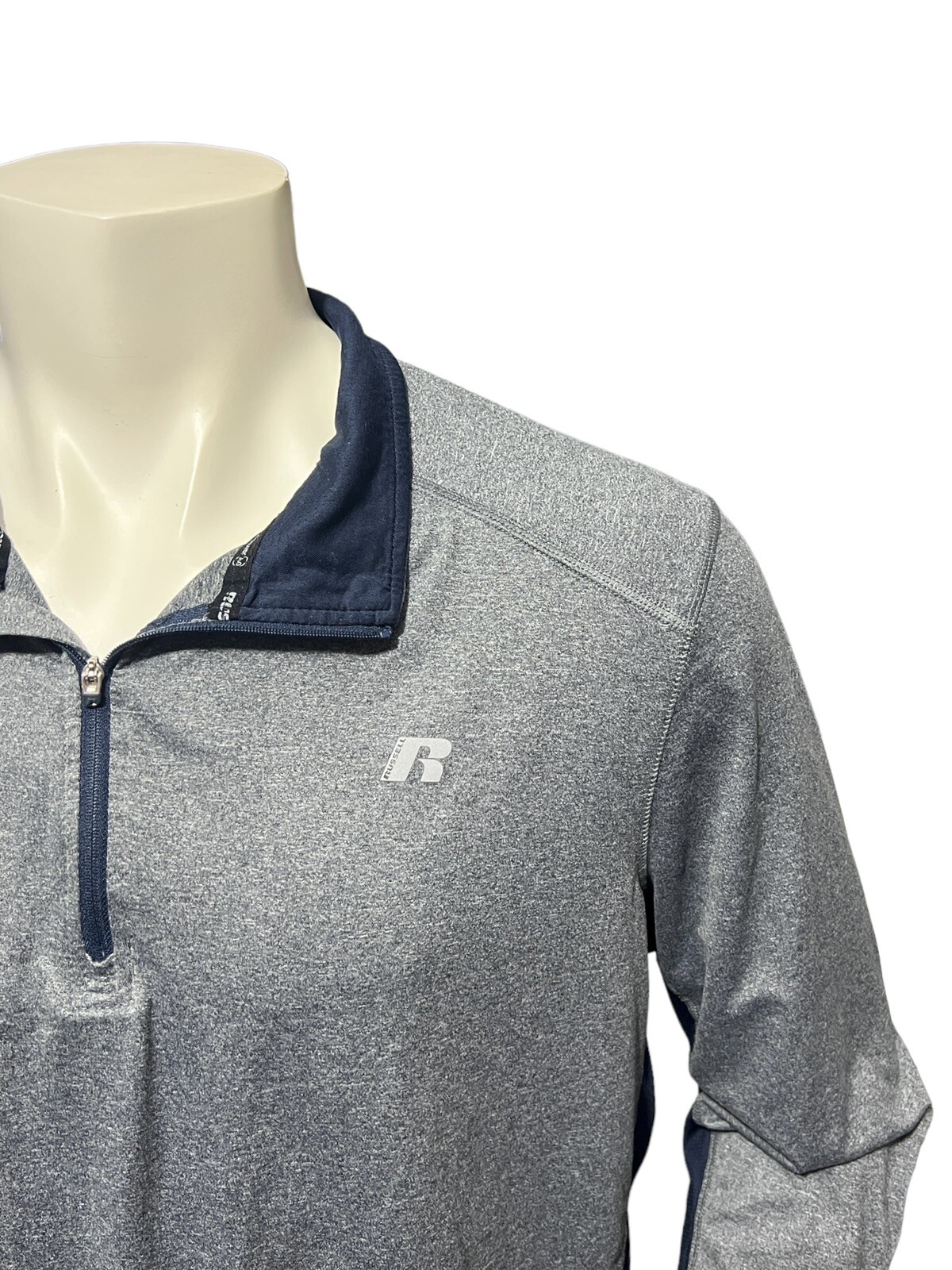 Russell Dri-Power 360 Men’s 1/4 Zip Sweatshirt Lightw… - Gem