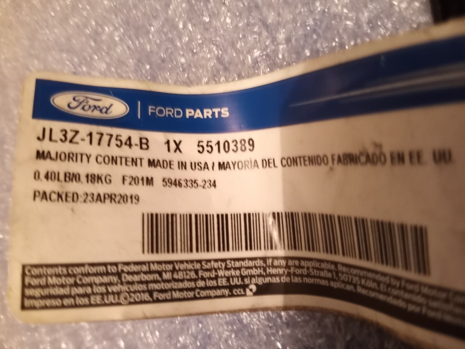 Ford OEM 2018 F-150 Front Bumper-side Bracket Right JL3Z17754B for sale ...