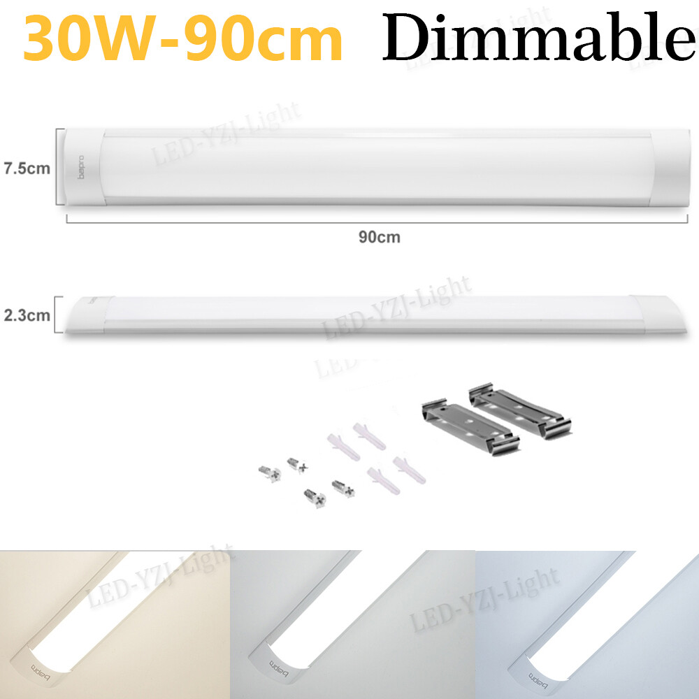 LED Slim Ceiling Batten Tube Light 30CM 60CM 90CM 120CM Linear Fluro ...