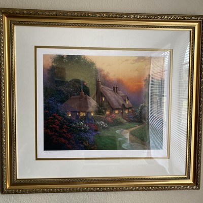Heather's Cottage Sergon Original Framed Fine Art Giclee Canvas Signed ...