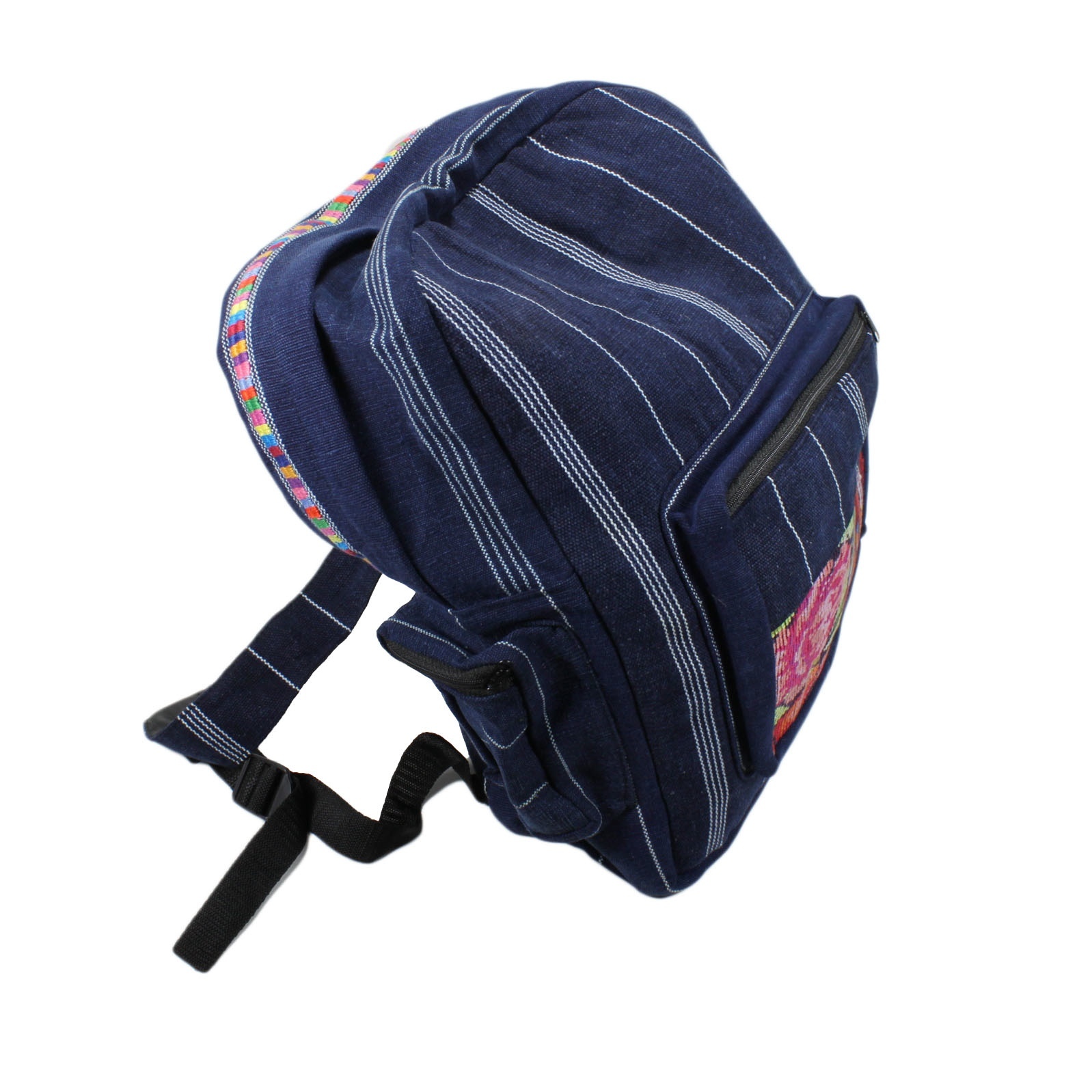 Blue Jean Stripe Backpack Tapestry Bag Hippie Boho 100% Cotton 15" | eBay