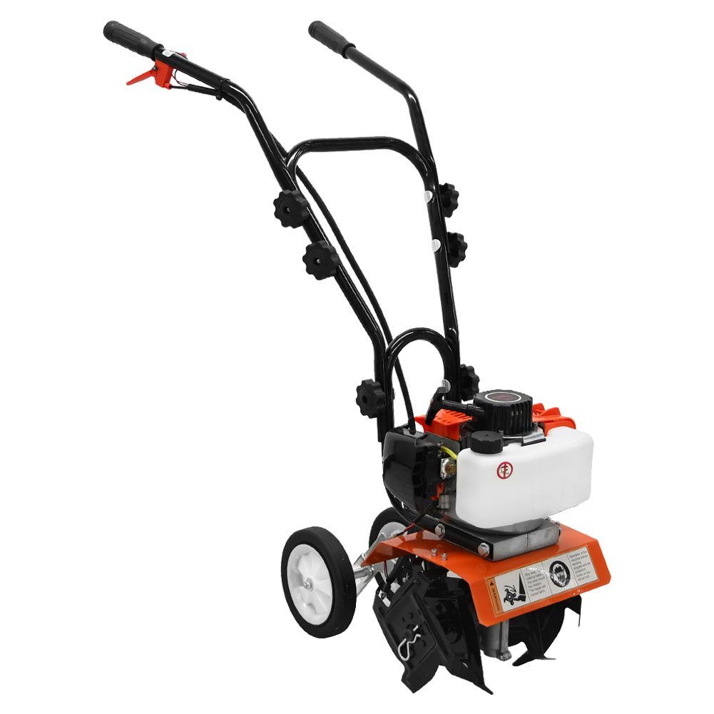 Petrol Garden Tiller Rotovator Cultivator Rotavator Soil Patch 52cc ...