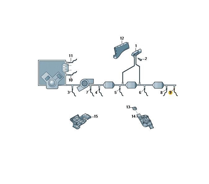 Original Partikelsensor Lambdasonde VW T6.1 05L906261F Neu | eBay