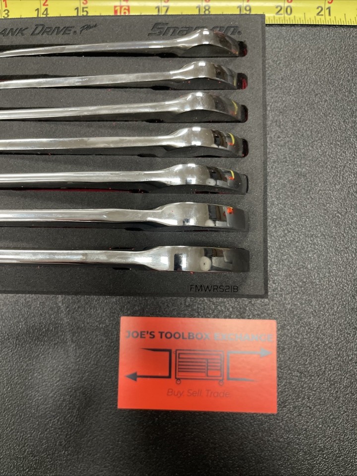 NEW Snap-on tools 4 way angle head open wrench foam set sae SVSSAE01FBR ...