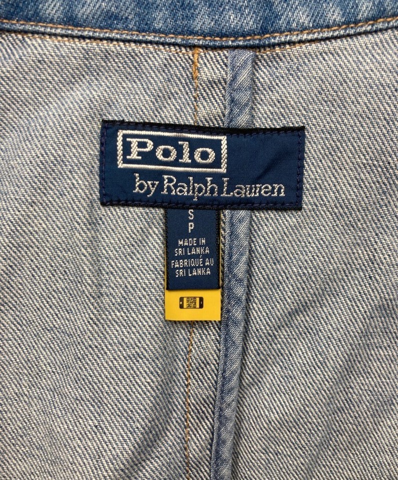 POLO RALPH LAUREN Denim Balmacaan Coat Indigo Size:S 6562 | eBay UK