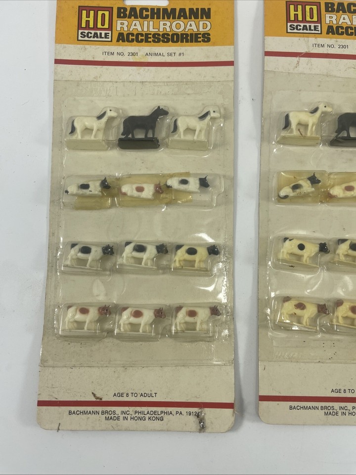 Lot Of 3 - Bachmann Railroad Accessories HO Scale Animal Set #1 2301 ...