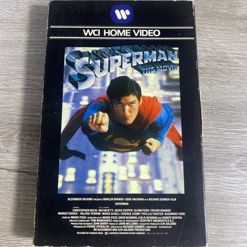 Superman The Movie Warner VHS WCI Home Video Big Box 1979 PG Rare | eBay