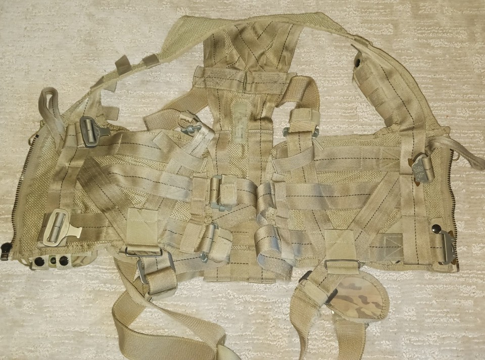 US Military OCP Multicam Aircrew Survival Vest Air Warrior Harness ALSE ...