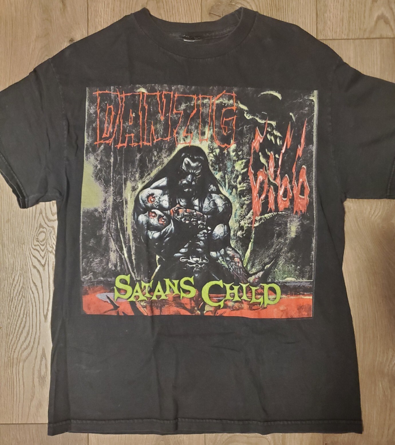 vintage Danzig t shirt 1999 Satans Child pre-owned XLg . Front Print ...