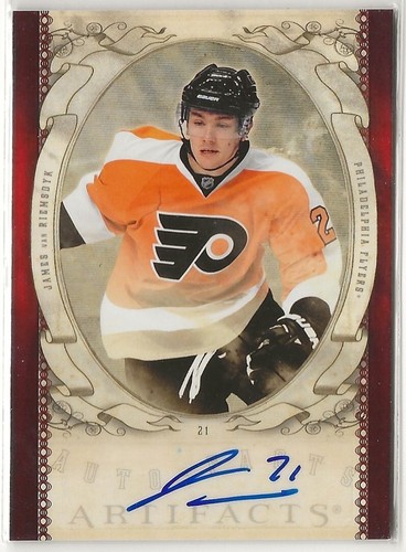 2010-11 Artifacts Autofacts #AFVA James van Riemsdyk Philadelphia ...