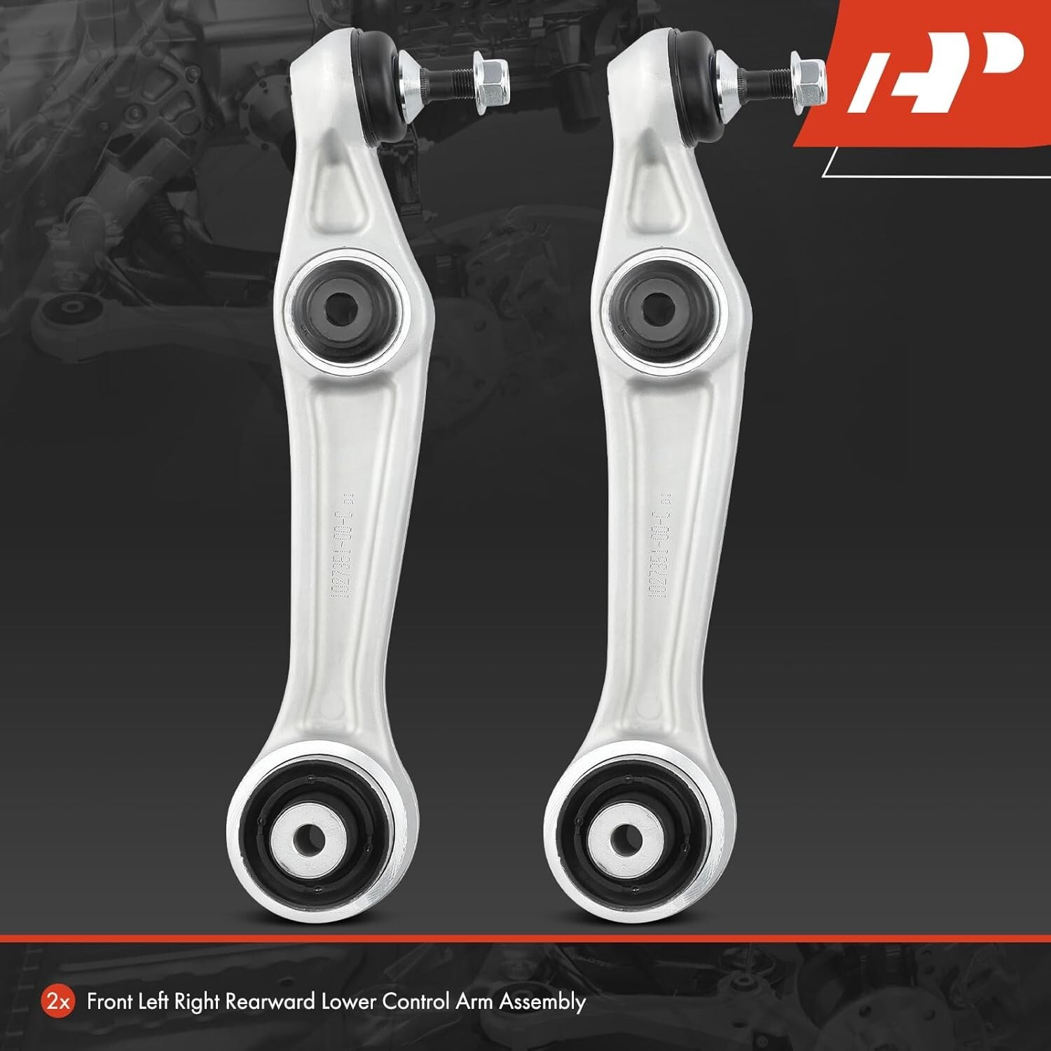 2x Front Rearward Lower Control Arm, with Ball Joint & Bushing, Tesla ...