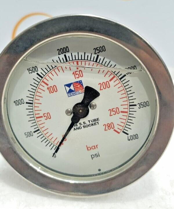 CAMERON 2711933-16 PANEL GAUGE 4000PSI FOR DIVERTER CONTROL PANEL FAST ...