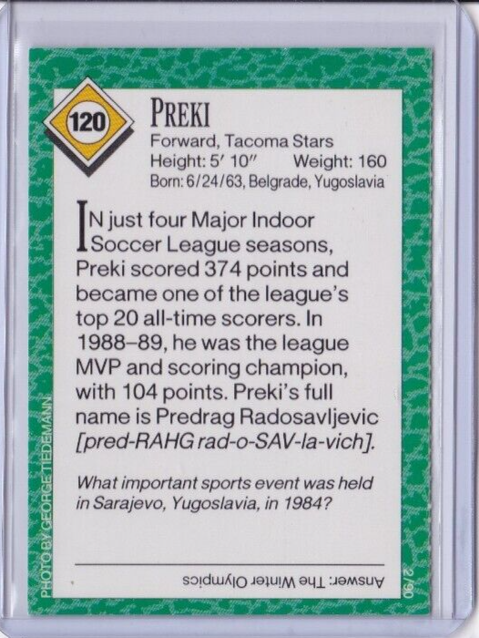 1990 SI for Kids Preki #122 Soccer IDB1 | eBay