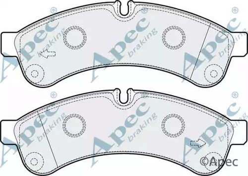PAD1645 APEC Rear Brake Pad Set Replaces 42555633 | eBay