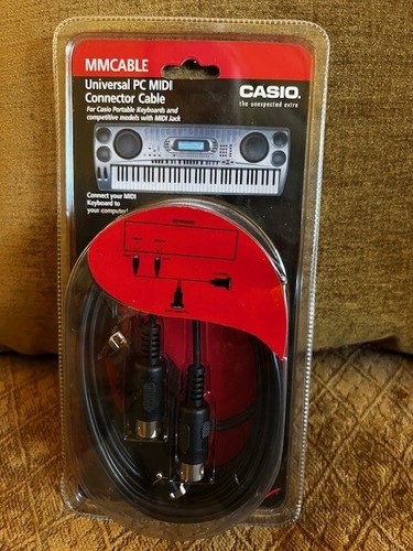 Casio MMCABLE Universal PC MIDI Connector Cable For Portable Keyboards ...