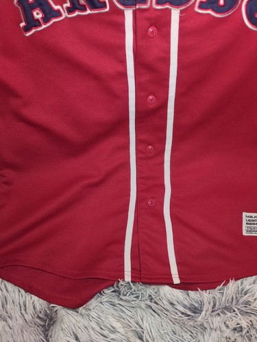 Los Angeles Angels Jersey Mens Large Red Embroidered MLB Baseball ...