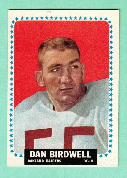 (1) DAN BIRDWELL 1964 TOPPS # 133 RAIDERS ROOKIE NFL EX-MT CARD (K4358 ...