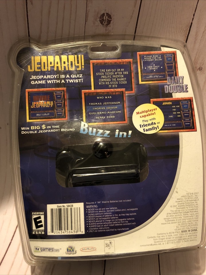 JEOPARDY PLUG & PLAY TV GAME Show Plug & Play Trivia Family Trivia ...