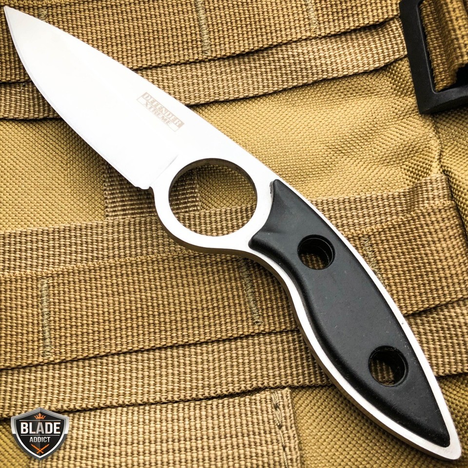 7" Tactical Dagger Fixed Blade Hunting Survival Knife w/ Hard Belt ...