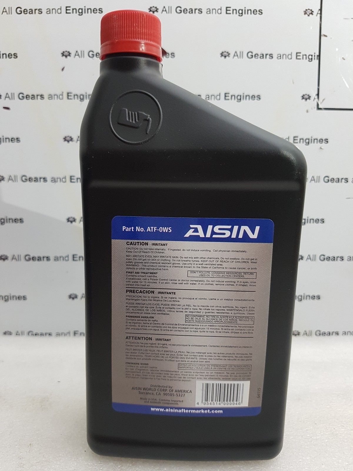 VOLVO XC60 GENUINE AISIN OEM ATF-OWS AUTOMATIC TRANSMISSION GEARBOX OIL ...