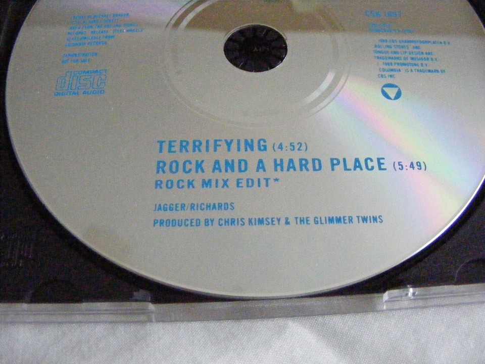 Rolling Stones "Terrifying" & "Rock & A Hard Place" CD Promo CSK 1897 ...