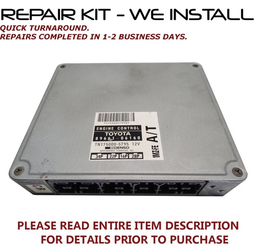 1992-1996 Lexus ES 300 ES300 Engine Computer ECU ECM PCM Repair Kit ...