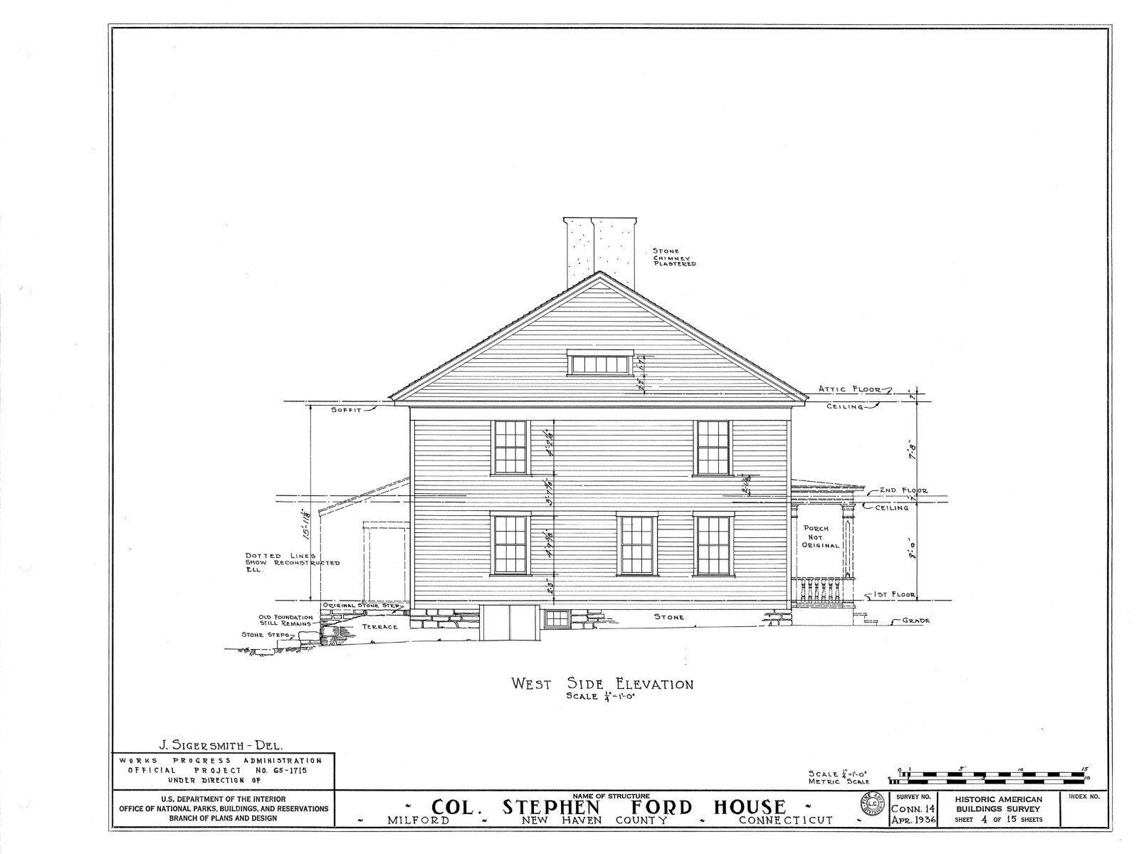 Early Colonial timber framed house, 4 bedrooms, printed architectural ...