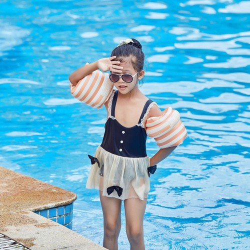 Safety Armbands Swimming Arm Ring Pool Buoy Floating Circle Sleeves | eBay