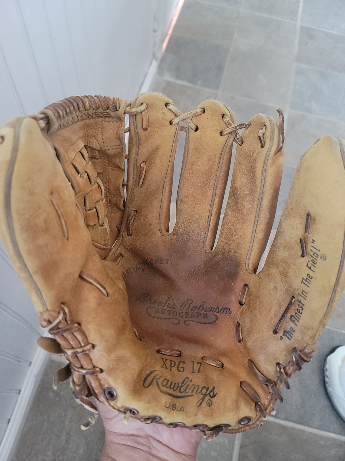 1967 Vintage Rawlings XPG17 Brooks Robinson Basket-Web Baseball Glove READ | eBay
