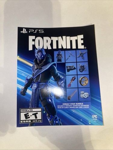 Fortnite PS5 Cobalt Star Bundle Downloadable Content Redemption Code ...
