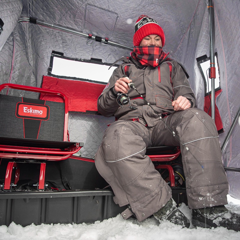 Eskimo Insulated Sierra Portable Ice Fishing Flip-Style Shelter, 2 ...